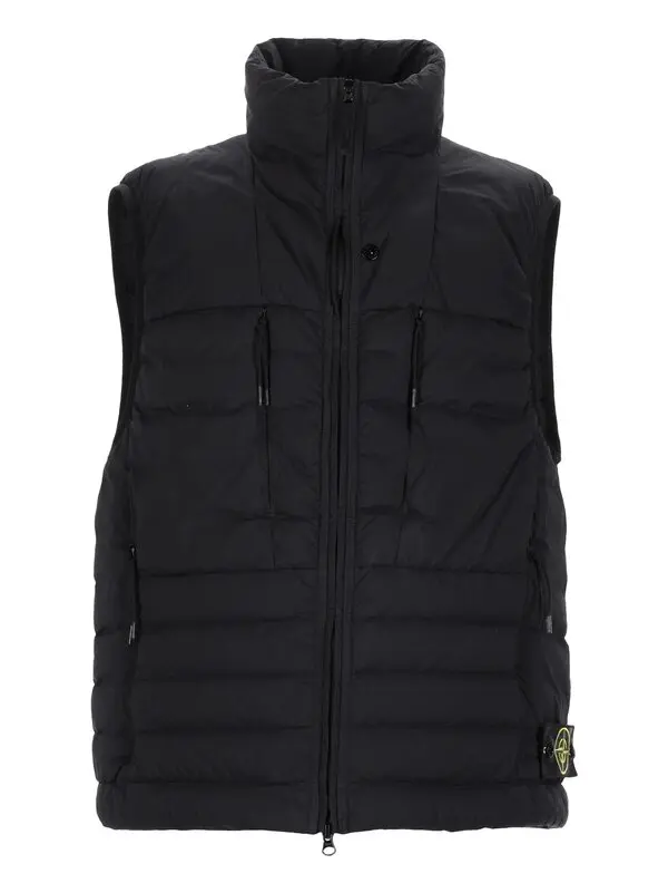 Stone Island Seamless Tunnel" Puffer Gilet - Black