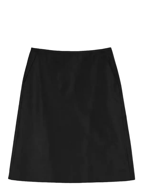 JIL SANDER A-line Midi Skirt - Black