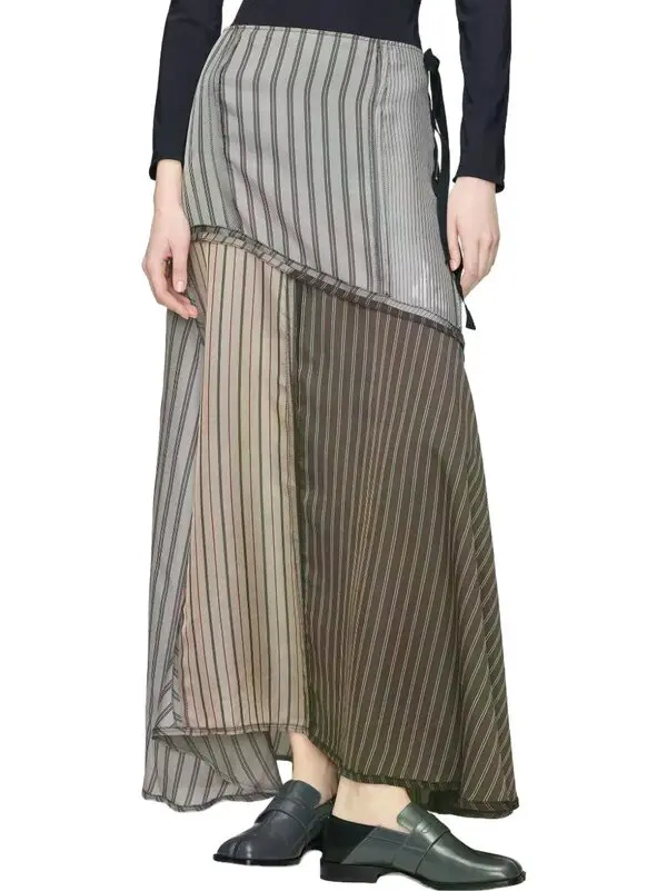 MAISON MARGIELA Patchwork Maxi Skirt - Grey