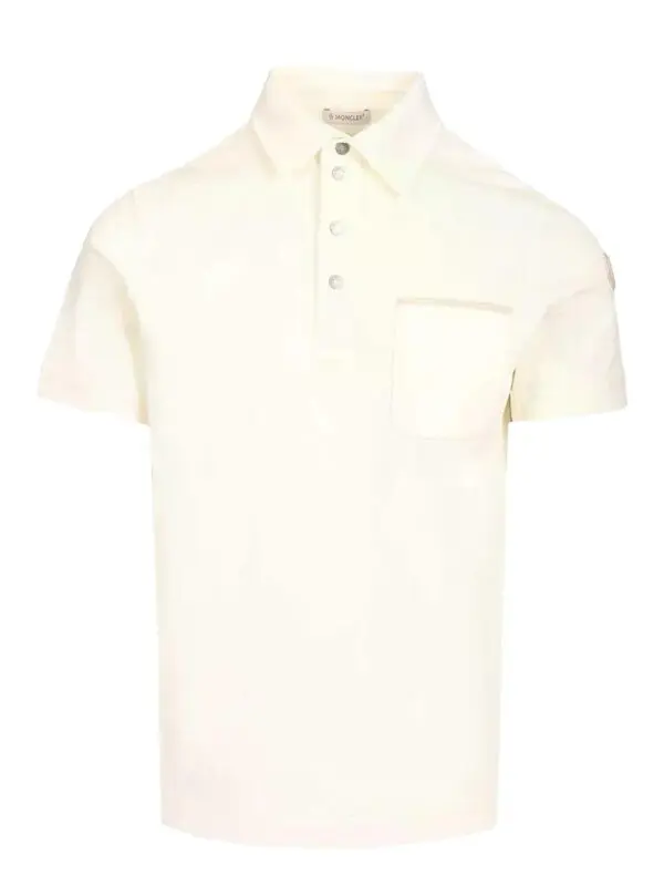 Moncler Logo-patch Polo Shirt - Neutrals