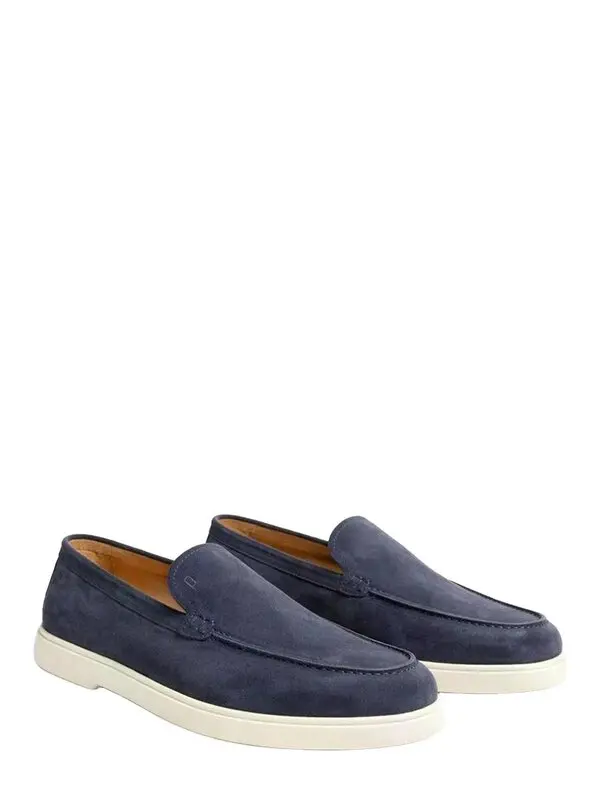 POCHE PARIS Suede Loafers - Blue