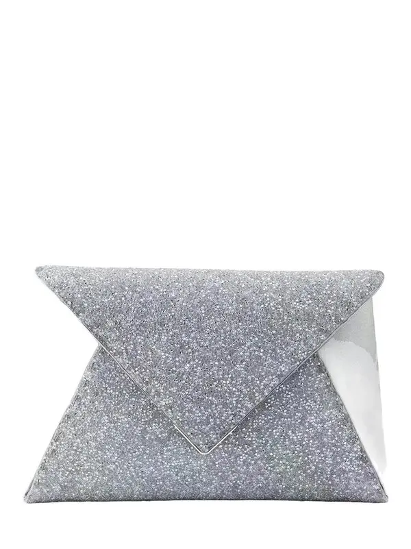 Tyler Ellis Small Lee Pouchet Clutch Bag - Silver