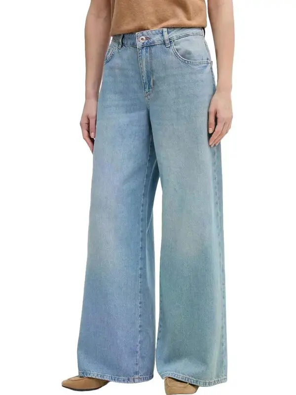 MOS MOSH Esma Wide-leg Jeans - Blue