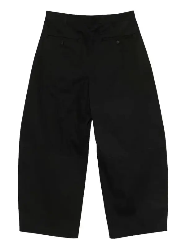 Comme Des Garçons Panelled Pleated Trousers - Black