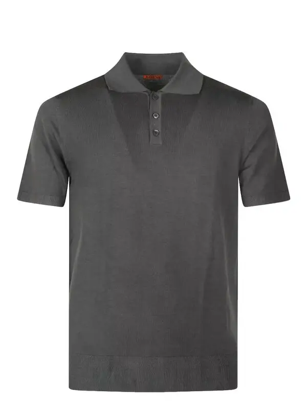 Barena Venezia Short-sleeved Button-placket Polo Shirt - Grey