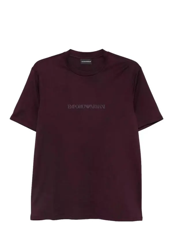 Emporio Armani Logo-print T-shirt - Purple