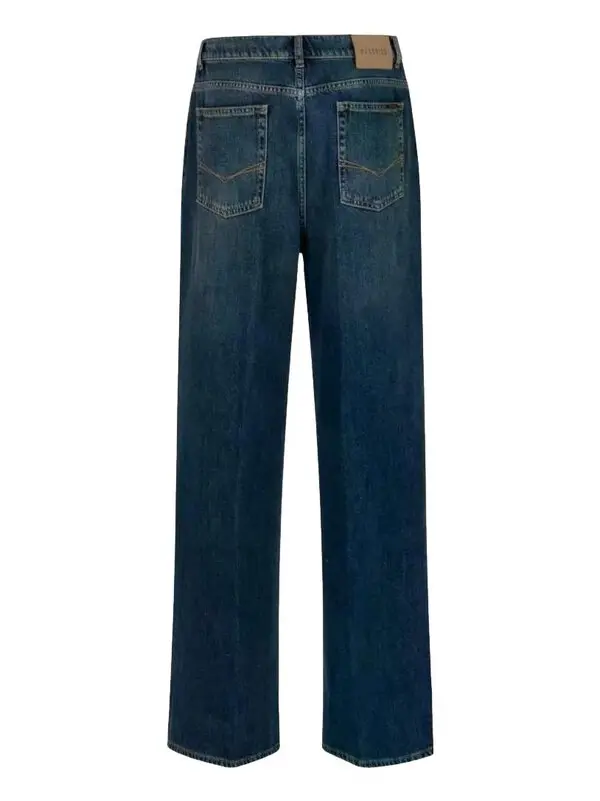 Peserico Faded Straight-leg Jeans - Blue