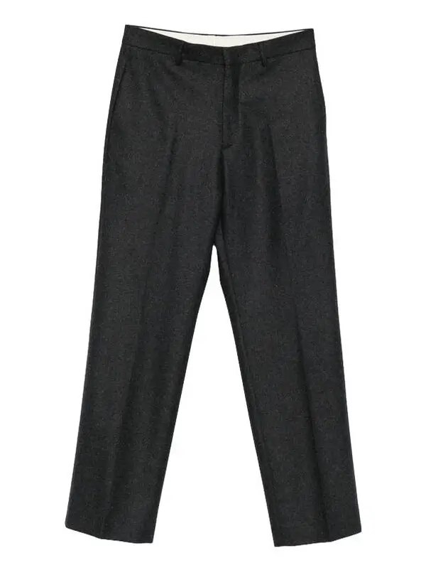 Tagliatore Tailored Grey Virgin Wool Trousers - Gray
