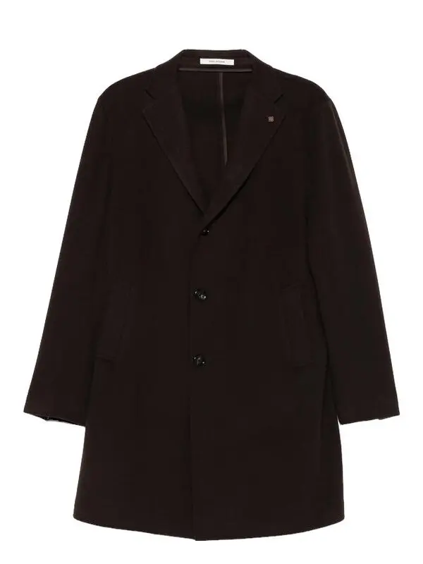 Tagliatore Single-breasted Coat - Brown