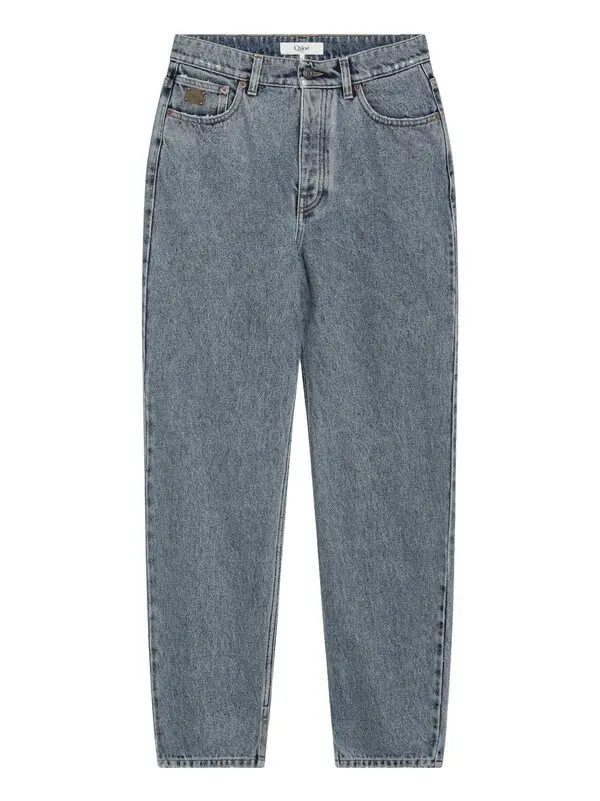 Chloé Light Indigo High-waisted Tapered Jeans - Blue