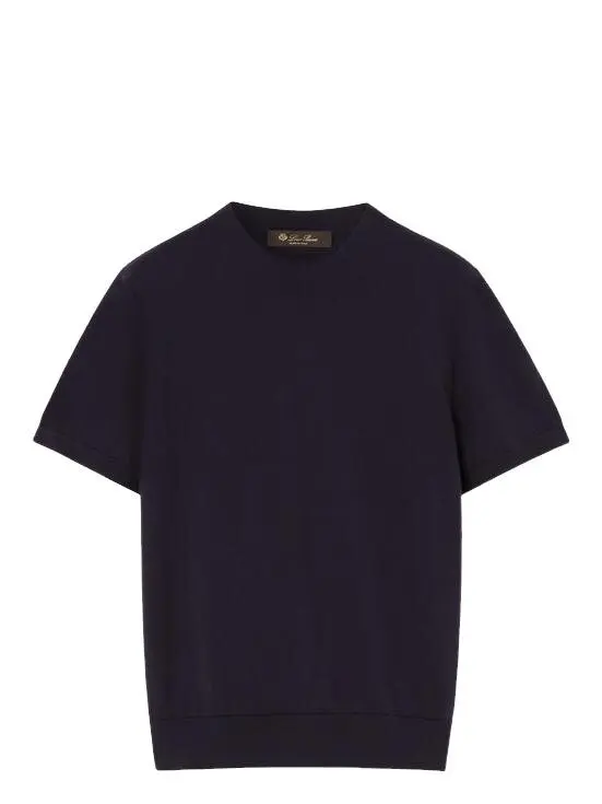 Loro Piana Ice Wish Crewneck Sweater - Navy Blue