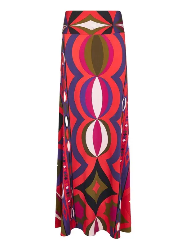 Emilio Pucci Printed Maxi Skirt - Multi-color
