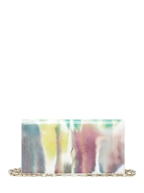 CHRISTIAN LOUBOUTIN Bettina Clutch In Multicoloured Crepe Satin - Multicolor