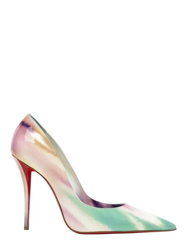 CHRISTIAN LOUBOUTIN Miss Z Pumps In Tie-dye Patent Calf Leather - Multicolor