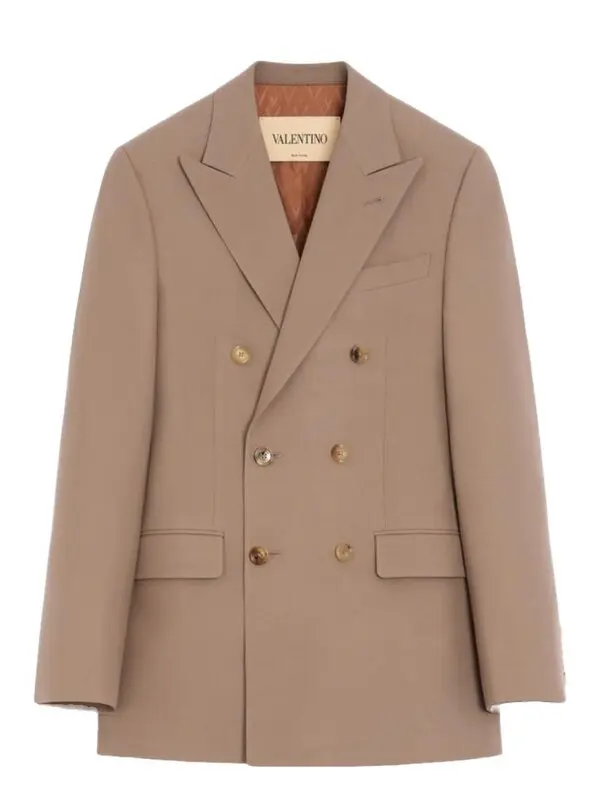 Valentino Garavani Double-breasted Blazer - Brown