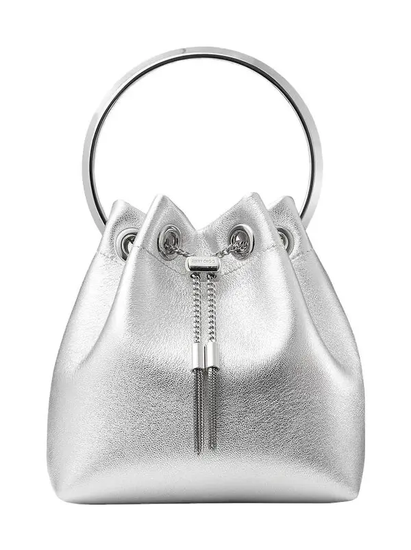 JIMMY CHOO Bon Bon Bucket Bag - Silver