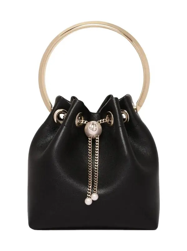 JIMMY CHOO Bon Bon Bucket Bag - Black