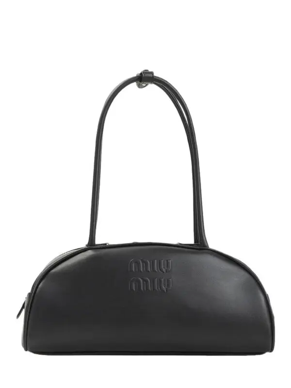 Miu Miu Leather Shoulder Bag - Black