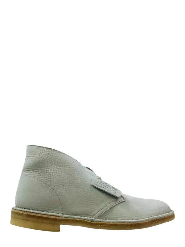 Clarks Pebbled Suede Desert Boots - Grey