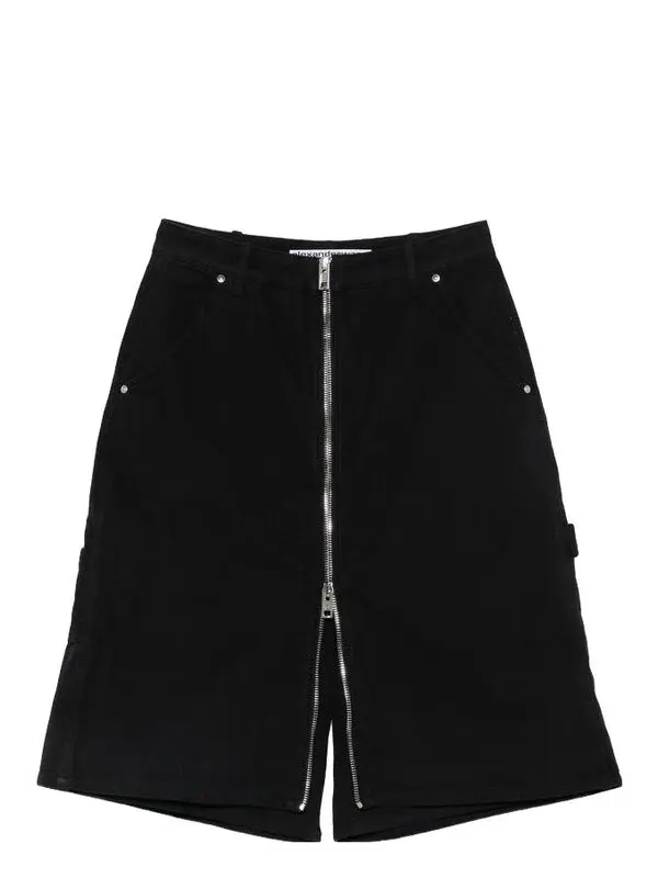 Alexander Wang Denim Knee-length Shorts - Black