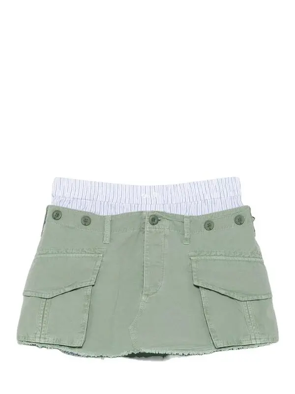 Alexander Wang Cargo Pocket Skirt - Green