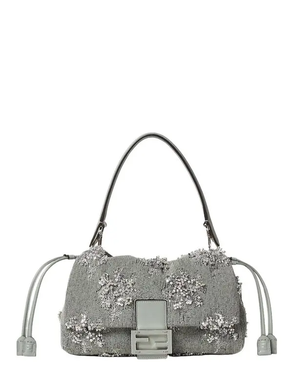 Fendi Beaded Flower Bouquet Baguette - Green