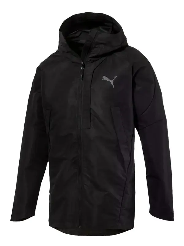 PUMA Hooded Raincoat - Black