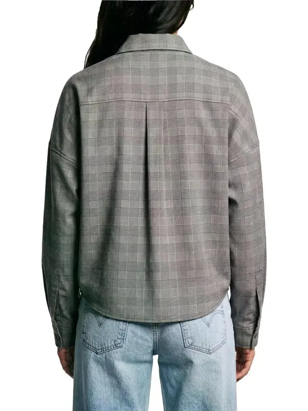 SITUATIONIST Tartan-check Wool Shirt - Grey