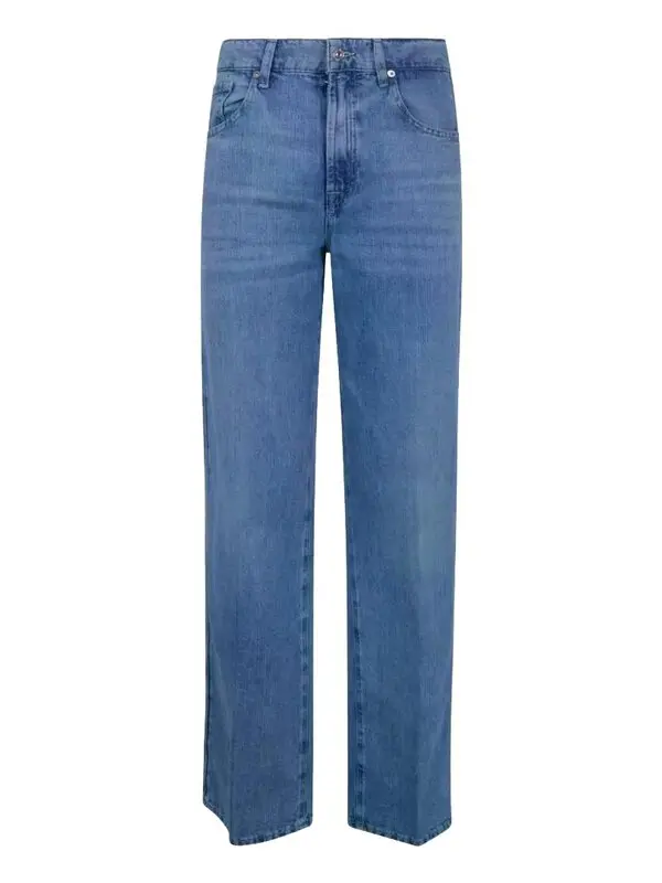 7 For All Mankind Stovepipe Jeans - Blue