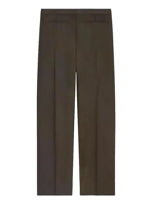 Givenchy Pleat-detail Twill Trousers - Brown