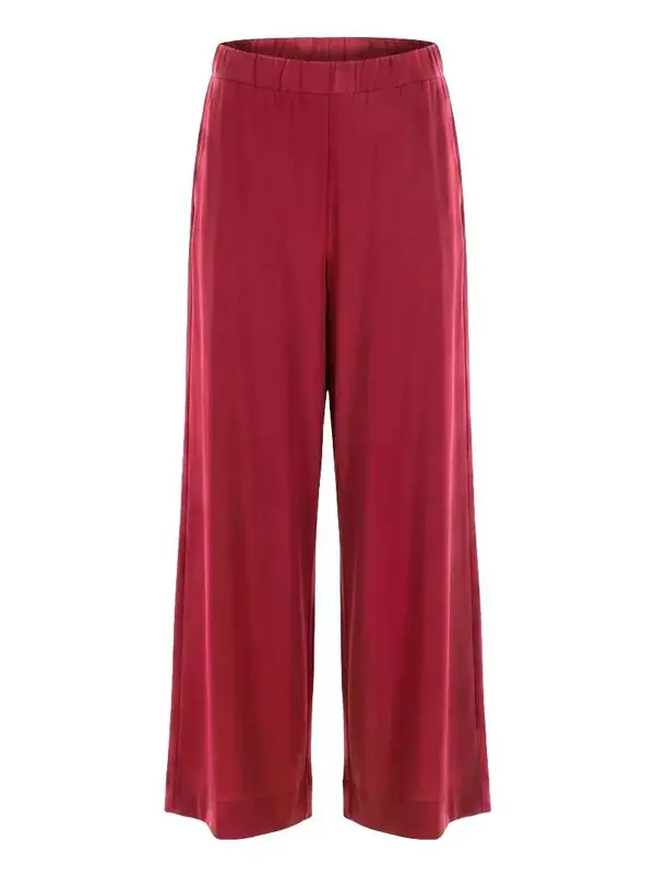 Max Mara Elasticated Wide-leg Trousers - Red
