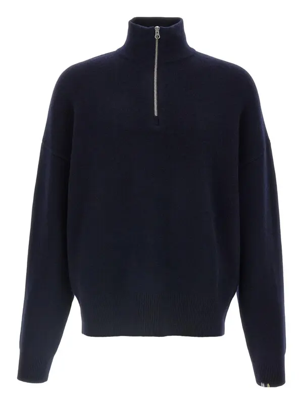 Extreme Cashmere Half-zip Sweater - Black
