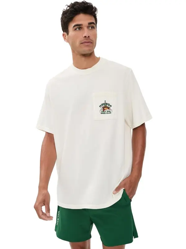 MALBON Vista Bass Club Tee - Ivory