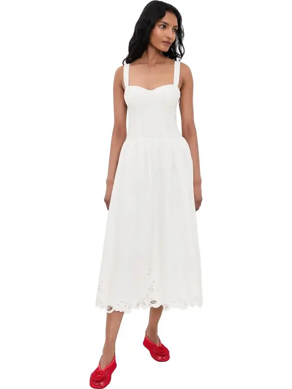 WAYF Somerset Midi Dress - Ivory