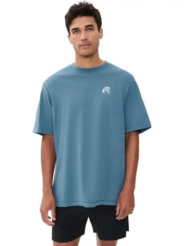 MALBON Bermuda Tee - Aegean Blue