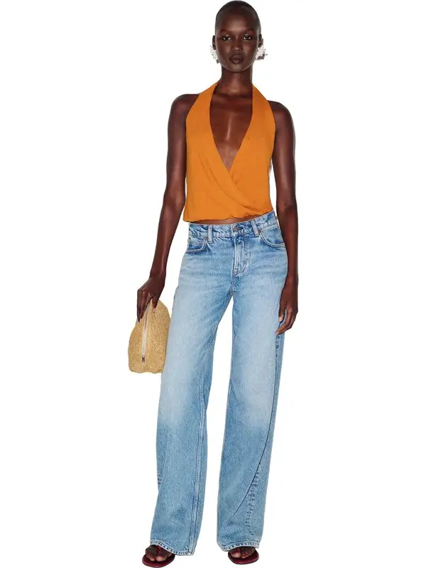 REFORMATION Lois Knit Top - Orange