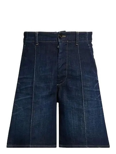 Dsquared2 High Waisted Denim Shorts - Blue