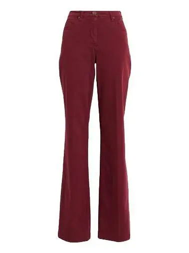 Etro Wide-leg Cotton And Elastane Pants - Red