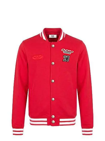 Iceberg Crewneck Sweatshirt With Embroidered Logo And Appliqués - Red