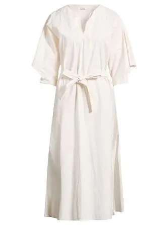 Peserico Pescarico Flared Cotton Poplin Midi Dress - White