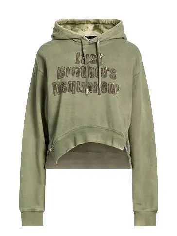 Dsquared2 Cropped Hooded Sweatshirt - Green