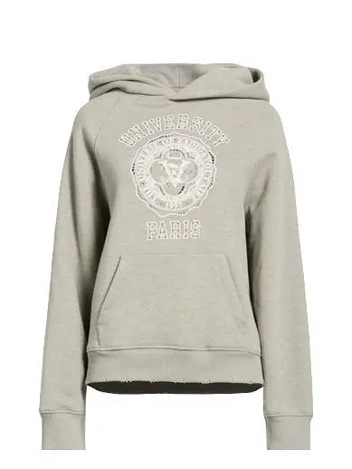 Zadig&Voltaire Light Cotton And Polyester Sweatshirt With Distressed Details And Embellishments - Grey