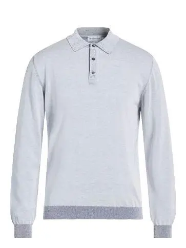 BELLWOOD Long Sleeve Cotton Polo Sweater - Grey