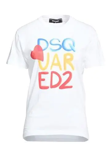 Dsquared2 Cotton Logo Print T-shirt - White