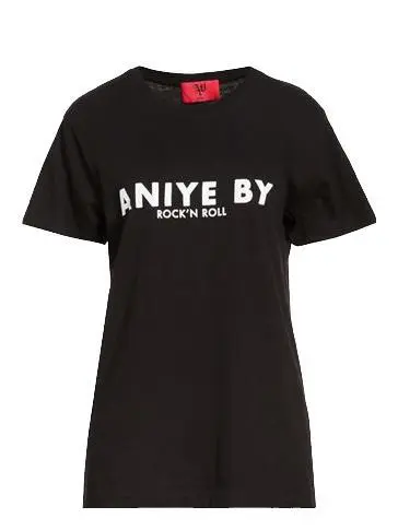 ANIYE BY Cotton T-shirt With Logo Print - Black