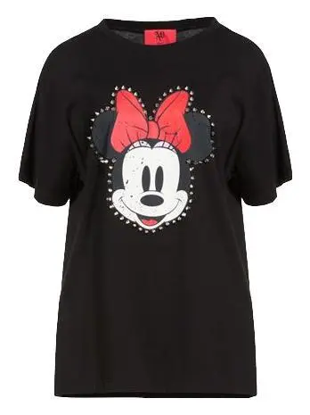 ANIYE BY Cotton T-shirt With Appliqu - Black