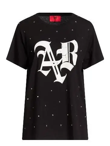 ANIYE BY Embellished Cotton T-shirt - Black