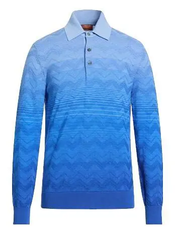 Missoni Azure Cotton Knitted Sweater - Blue