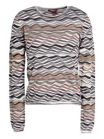 Missoni Intarsia-knit Crewneck Sweater - Brown