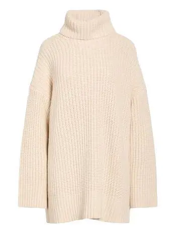 ANIYE BY Ribbed Knit Turtleneck Sweater - Ivory